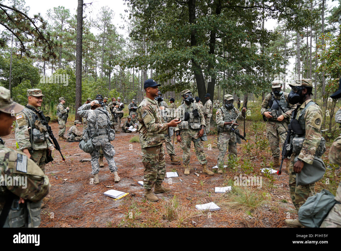 U.S. Army Soldiers receieves instructions during training for the ...