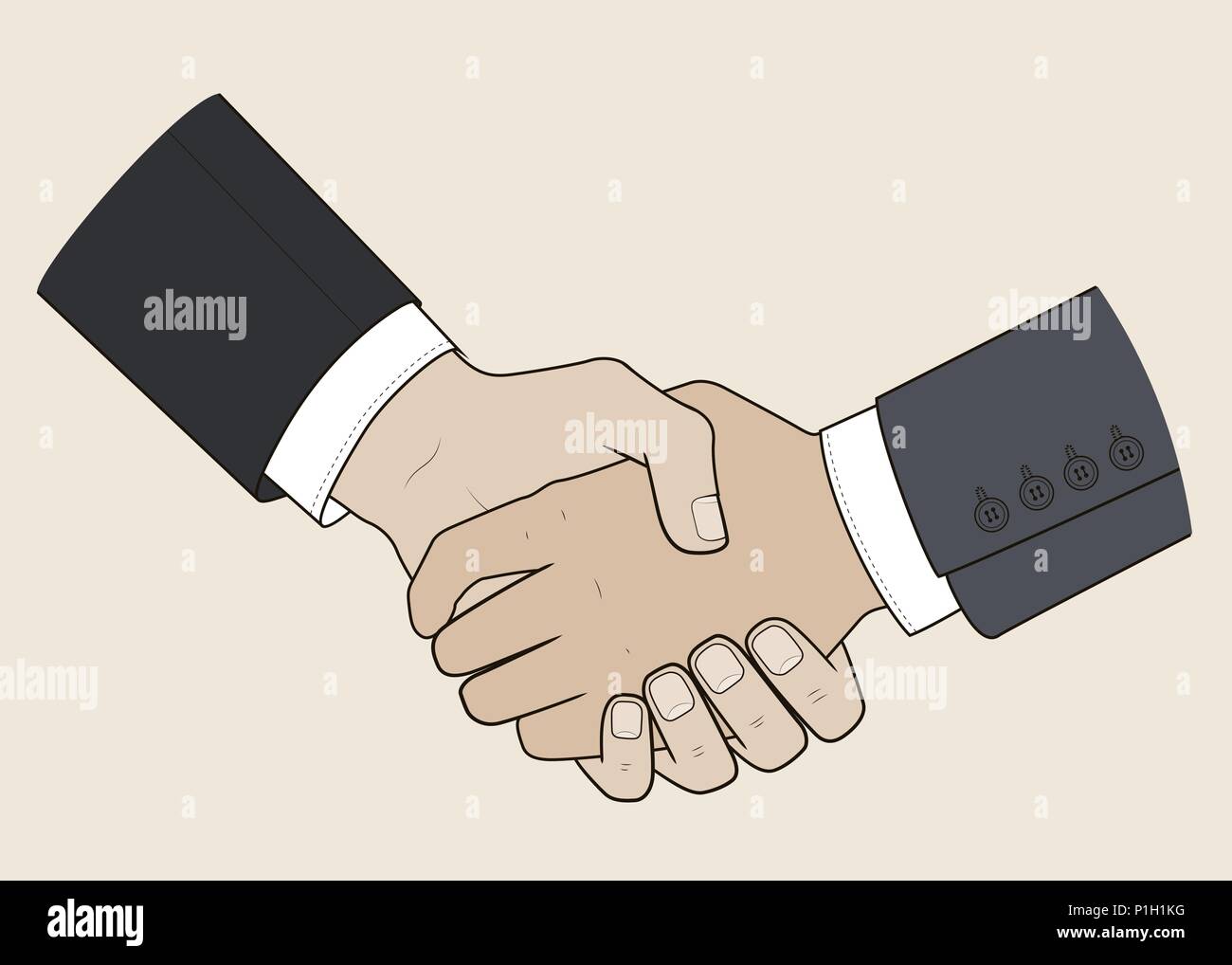 Handclasp Stock Vector Images - Alamy