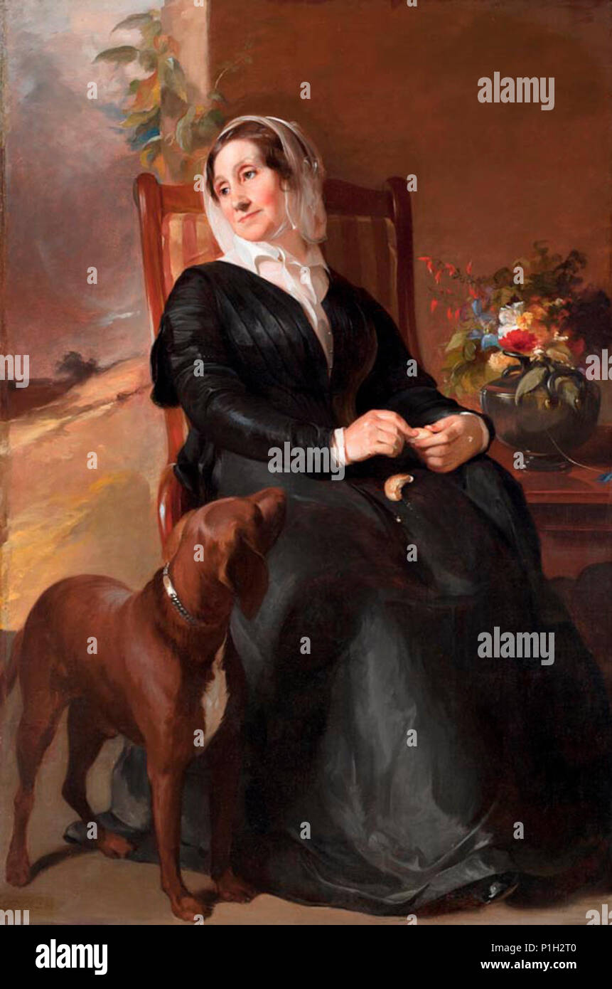 'Portrait of Sarah Sully and Her Dog, Ponto' by Thomas Sully, San ...