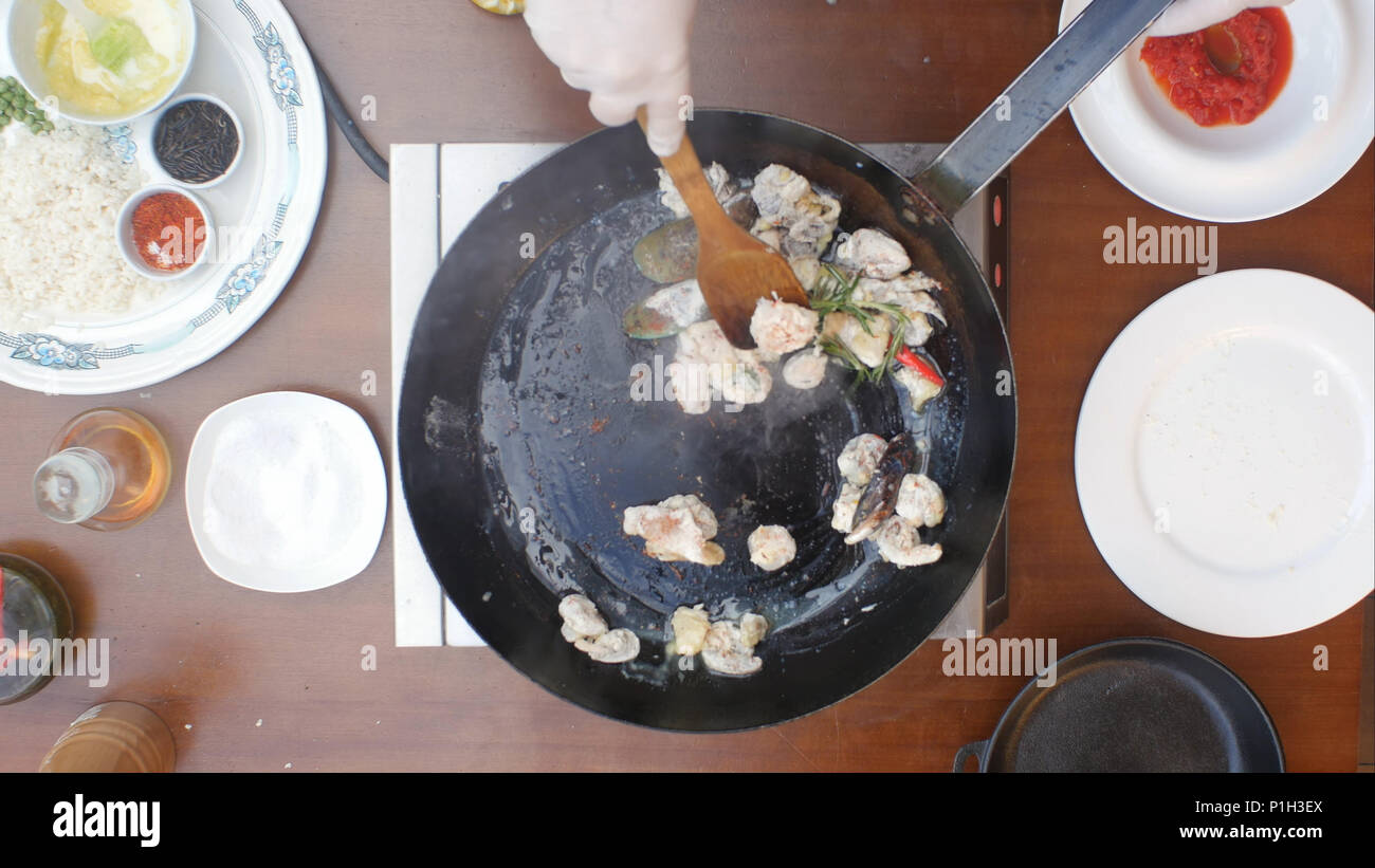 During mixing hi-res stock photography and images - Alamy