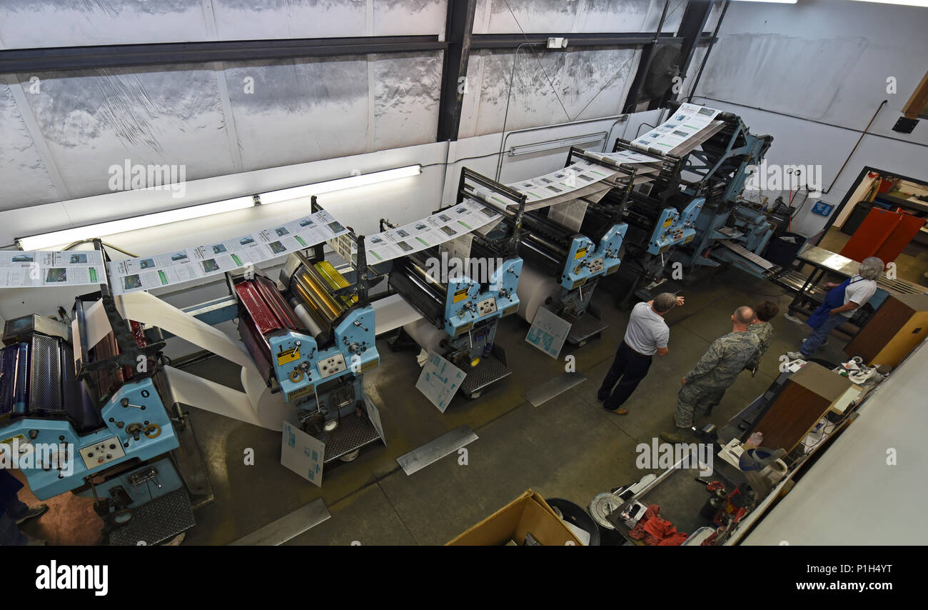 Harlan Shellabarger, Cheney Free Press publisher, provides a tour of ...