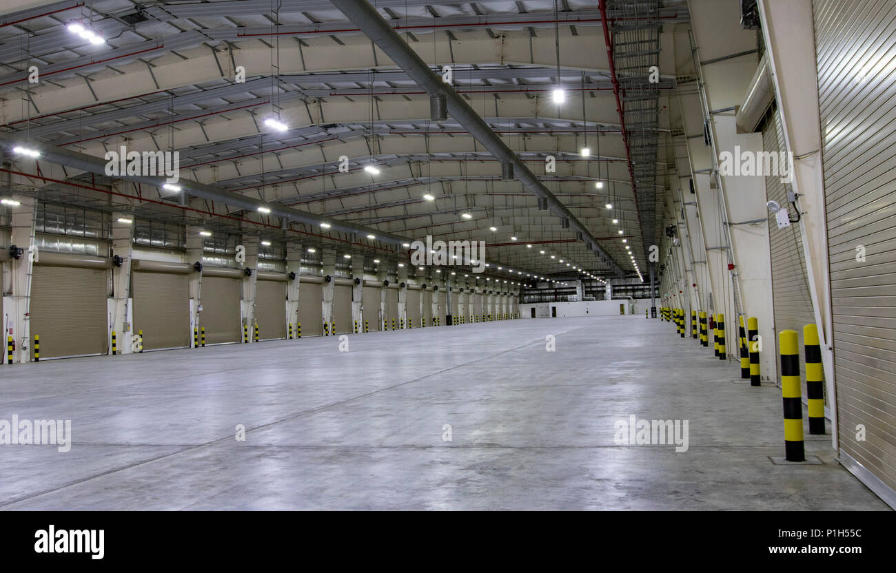 A newly-built warehouse waits to house equipment for the 401st Army ...