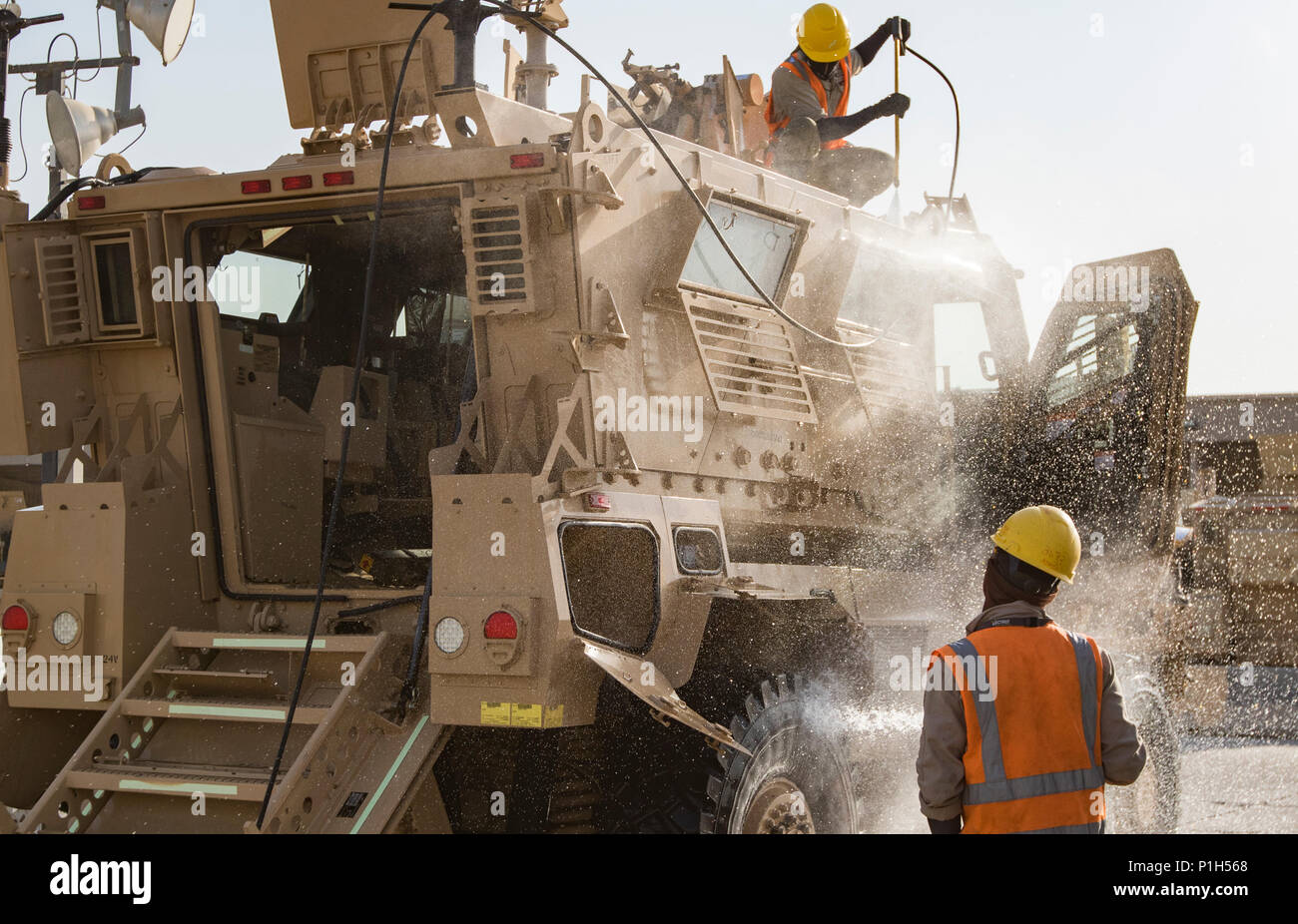 Civilian contractors provide equipment maintenance for the Army ...