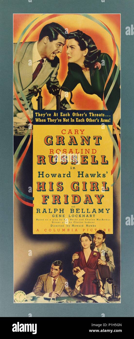 His Girl Friday Movie Poster