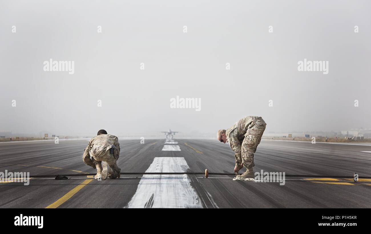 Senior Airmen Mathew Chapman and Devin Tillman, 455th Expeditionary ...