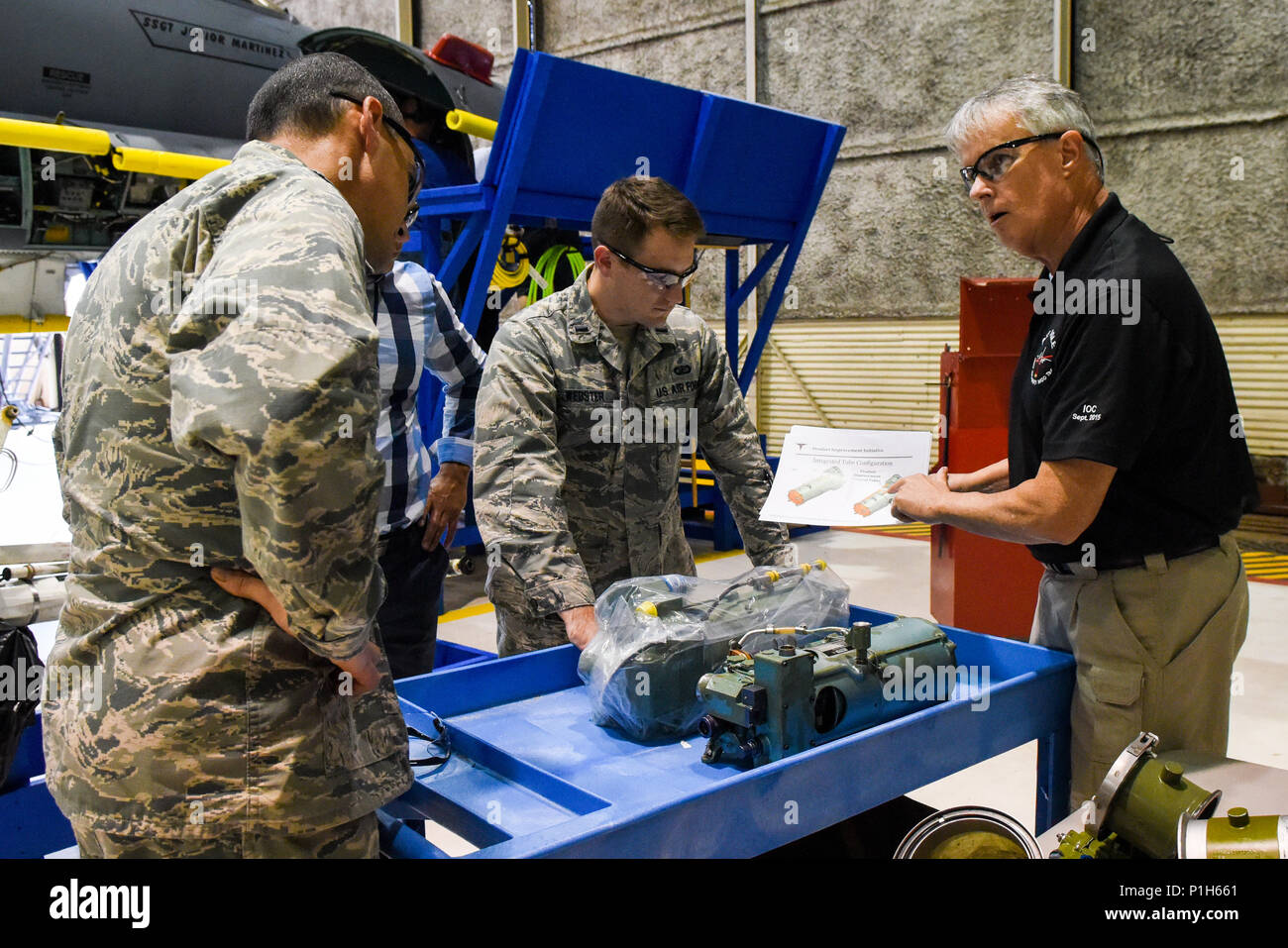 Kevin Kelly (right), Boeing Co. Radar Modernization Program integrator ...