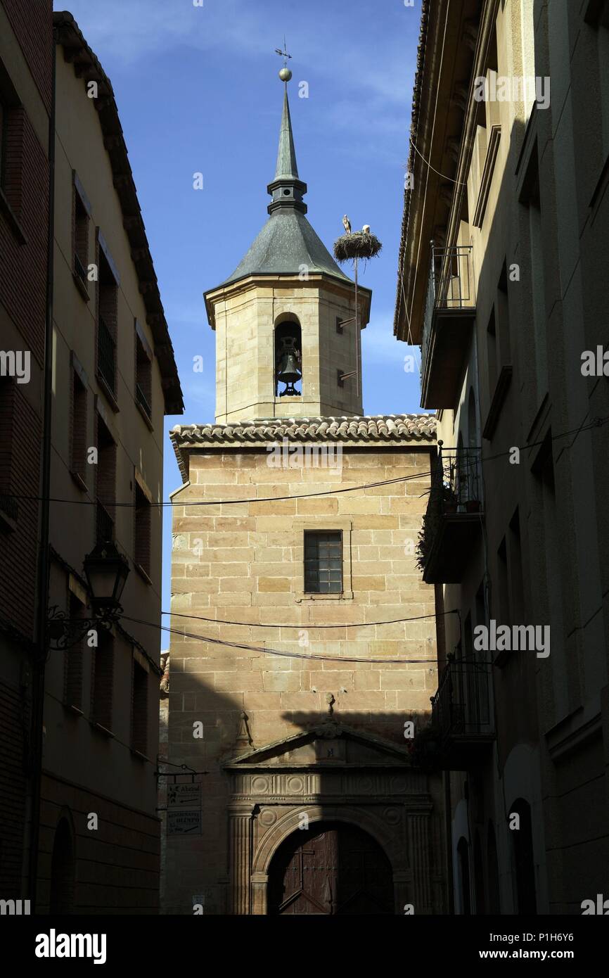 SPAIN - LA RIOJA - Rioja Alta (district). Nájera; Iglesia parroquial de ...