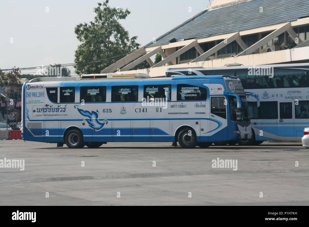 CHIANG MAI, THAILAND - OCTOBER 15 2011: Bus of Nakhonchai tour company ...