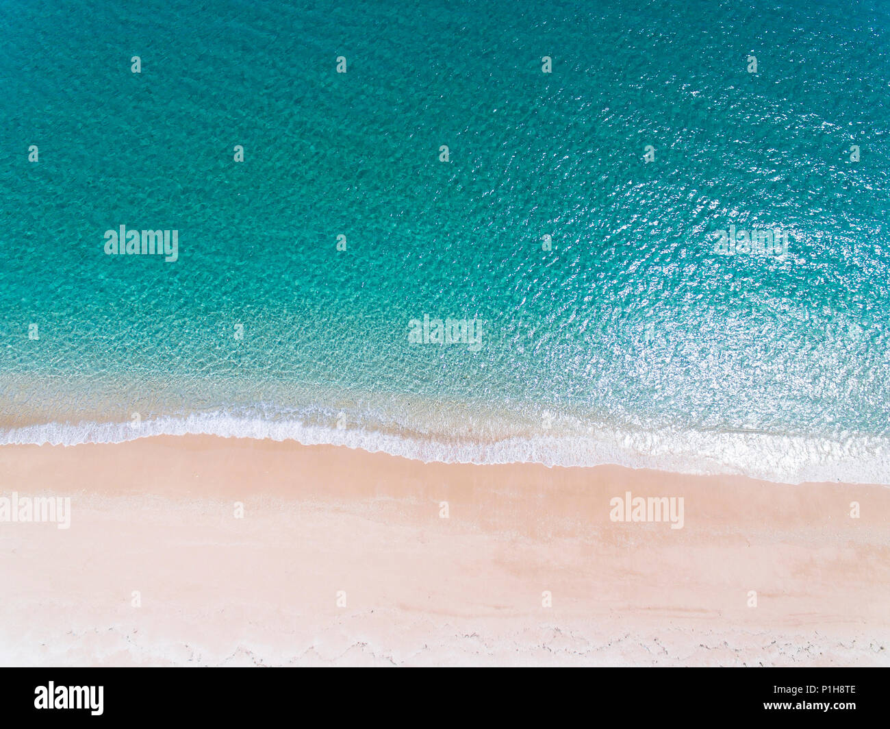 Aerial view of beautiful sandy beach Stock Photo - Alamy