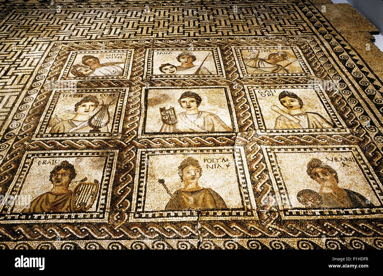 Mosaic of the muses hi-res stock photography and images - Alamy