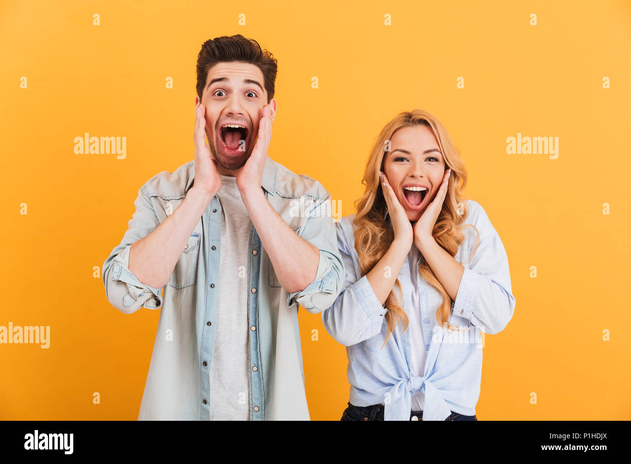 Man touching cheeks hi-res stock photography and images - Alamy
