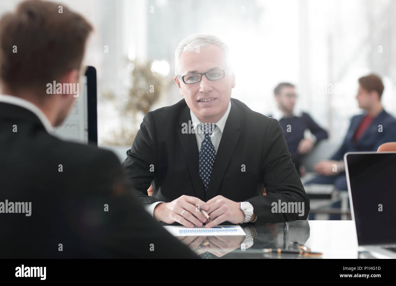 Manager conducts interview employee hi-res stock photography and images ...