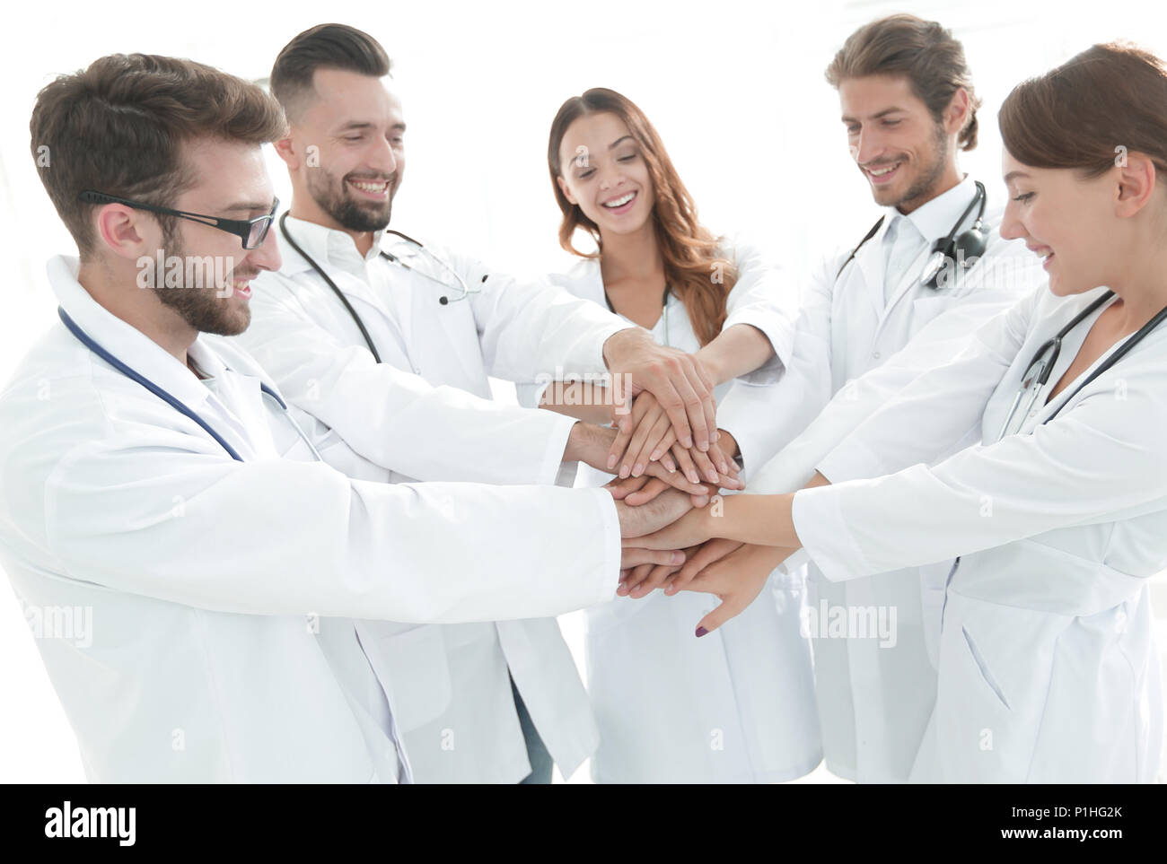 Group portrait medical staff studio hi-res stock photography and images ...