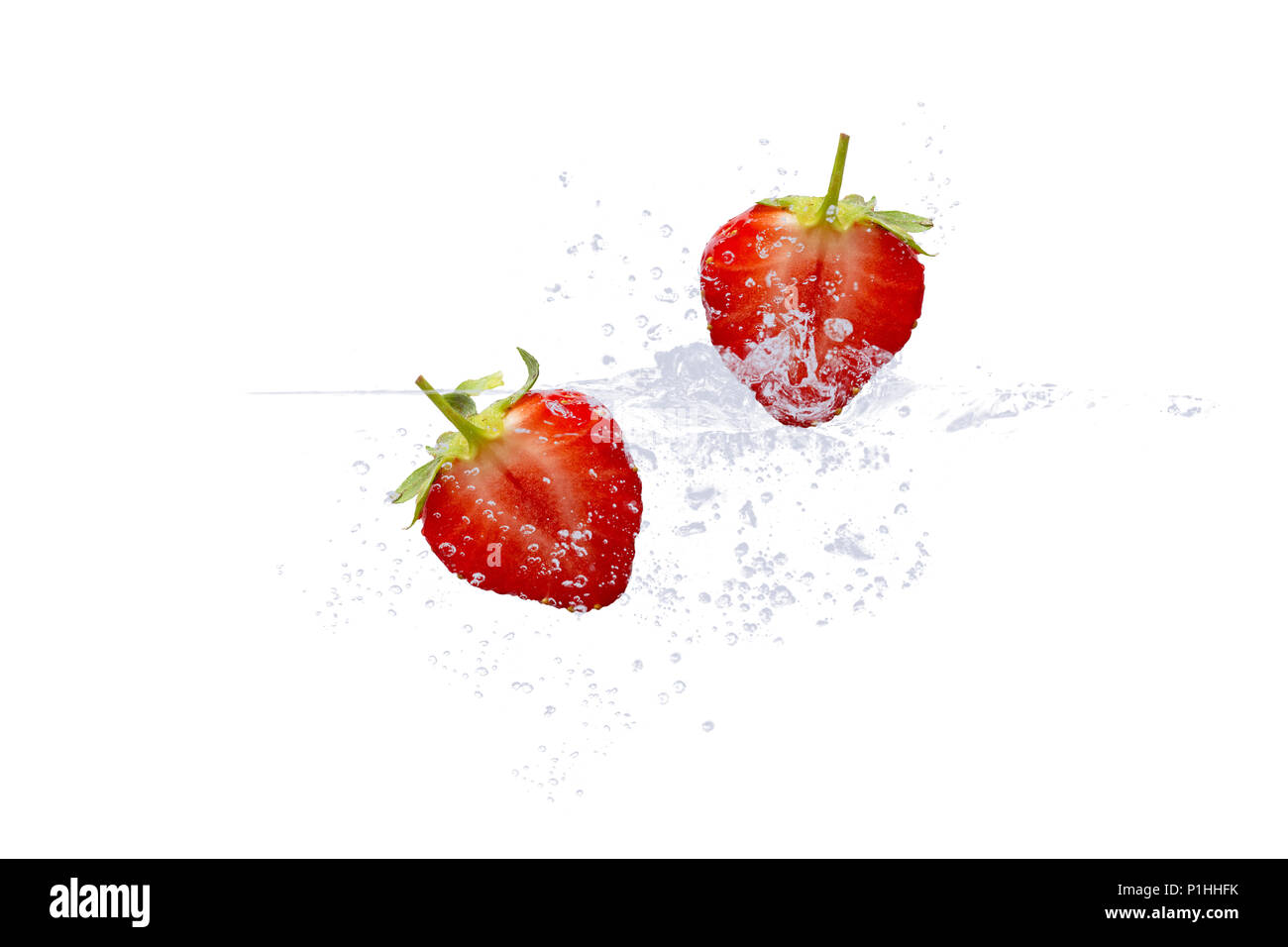 Strawberry in sparkling water hi-res stock photography and images - Alamy