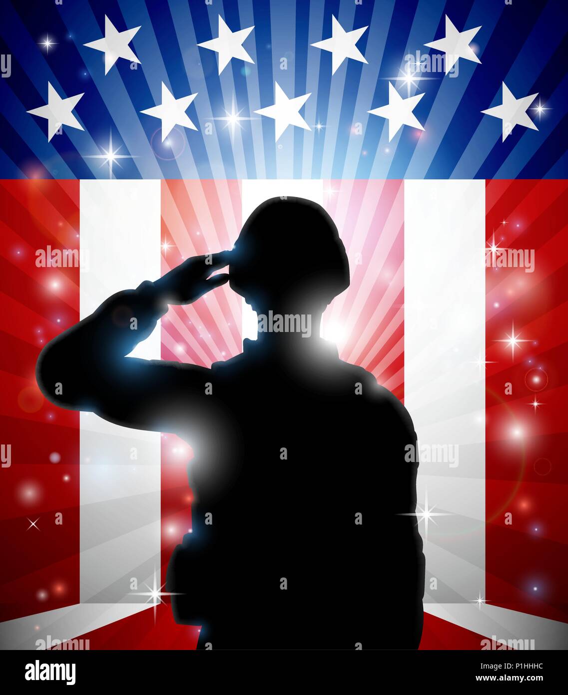 Happy veterans day blue background hi-res stock photography and images ...