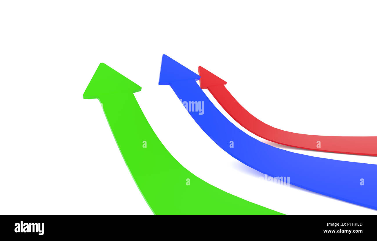 Arrow success upswing arrows hi-res stock photography and images - Alamy