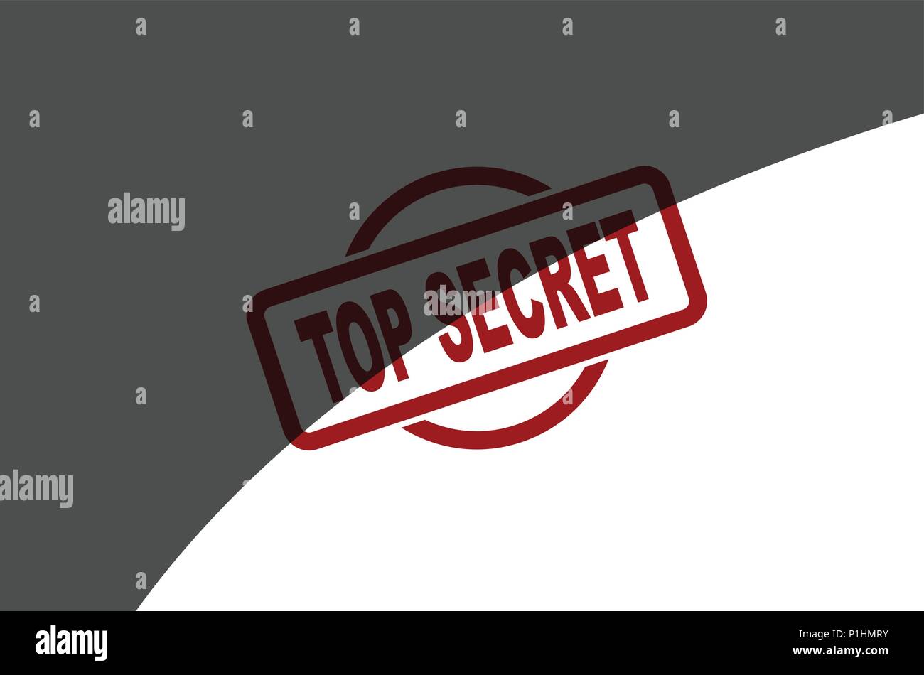 A top secret rubber ink stamp over a white background Stock Vector ...