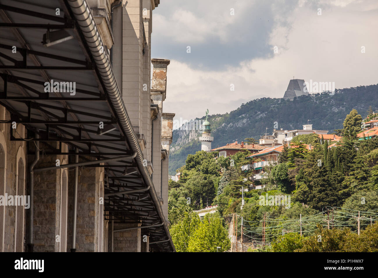 Details of architecture and views of Trieste in Italy Stock Photo - Alamy