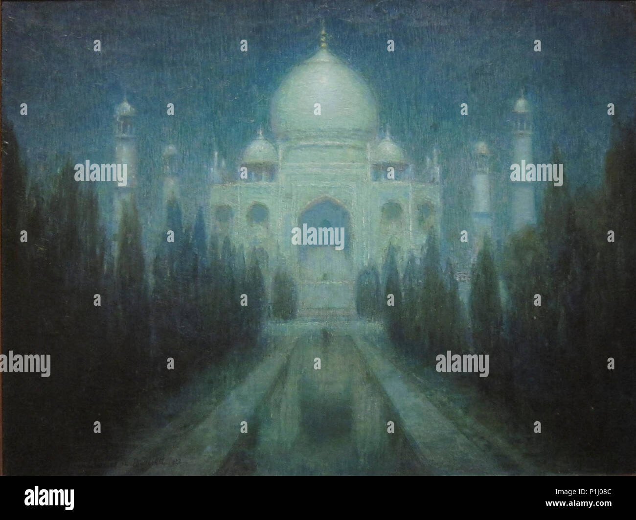 Taj mahal vintage painting hi-res stock photography and images - Alamy