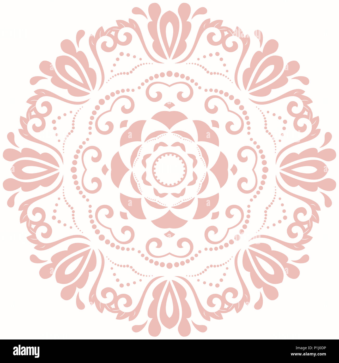Oriental pattern mandala Cut Out Stock Images & Pictures - Alamy