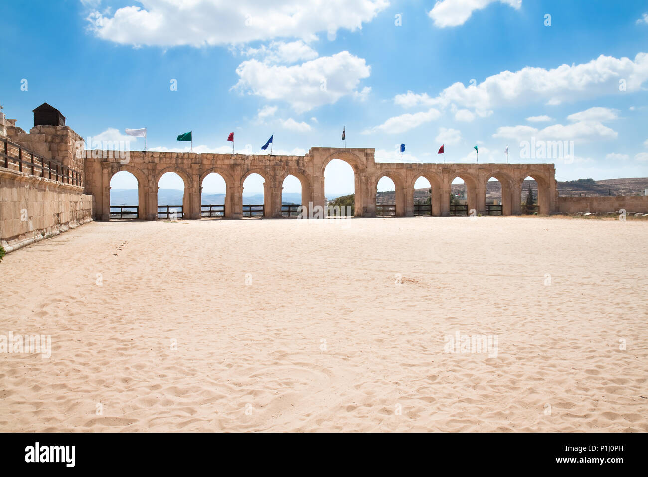 Hippodrome in Jerash, Jordan Stock Photo - Alamy
