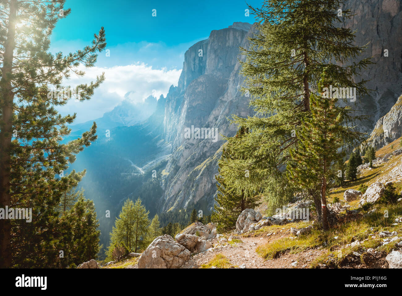 Beautiful landscape view dolomites hi-res stock photography and images ...