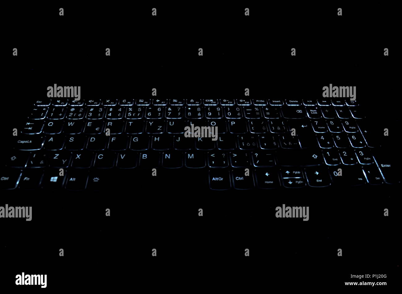 Illuminated keyboard hi-res stock photography and images - Alamy