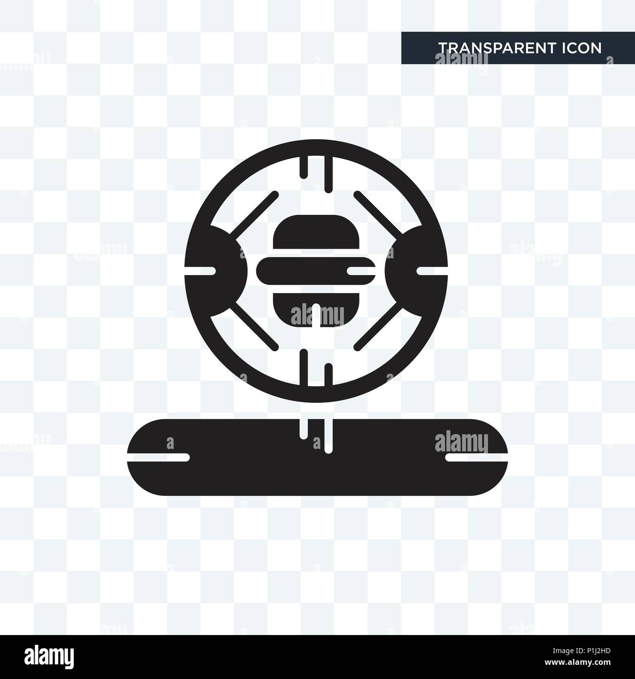 Cooker vector icon isolated on transparent background, Cooker logo ...