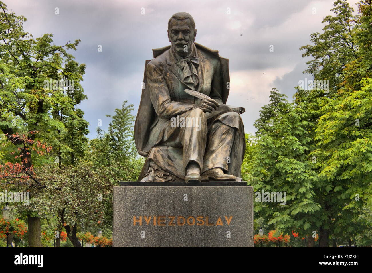 Bratislava, Slovakia - July 1, 2018: Memorial of the Slovak poet ...