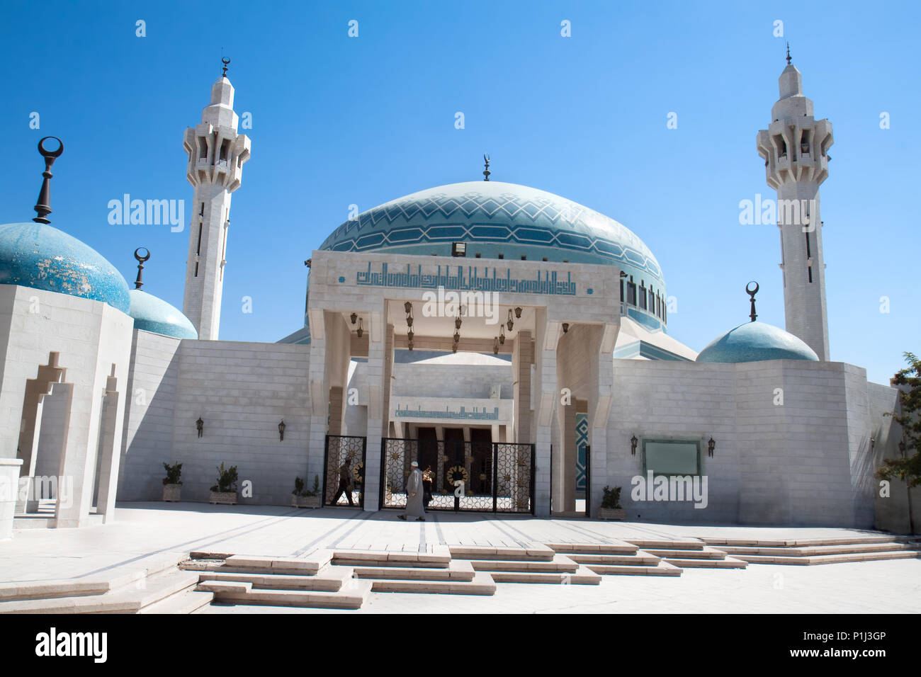King Abdullah Mosque (Blue Mosque) in Amman, Jordan Stock Photo - Alamy
