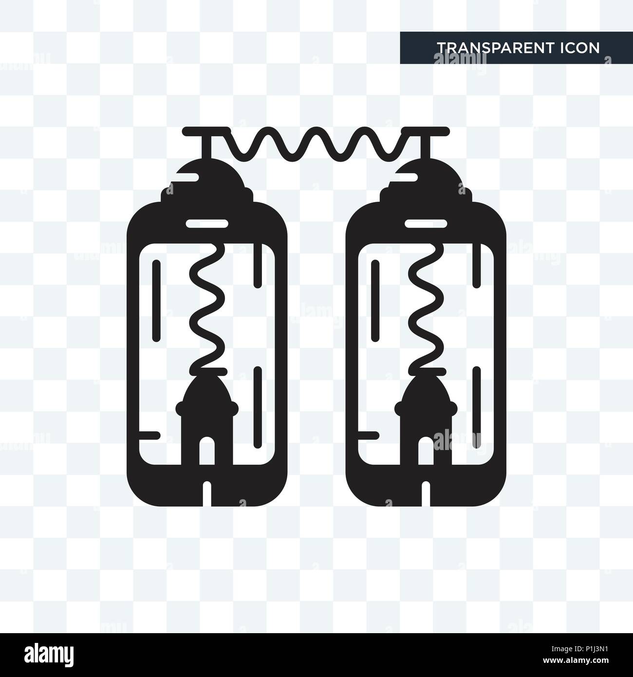 Teleportation vector icon isolated on transparent background ...