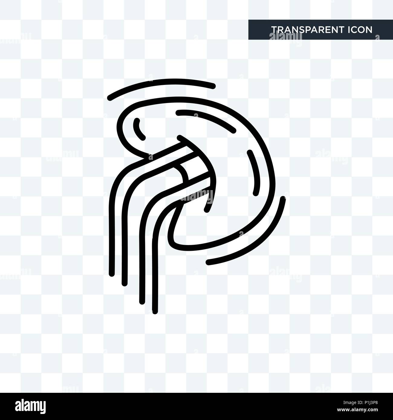 Human Spleen vector icon isolated on transparent background, Human ...