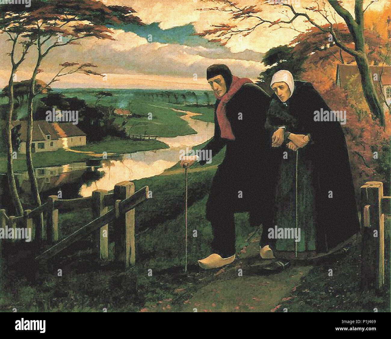 Laermans Eugene - the Blind One (Fin D'automne Stock Photo - Alamy
