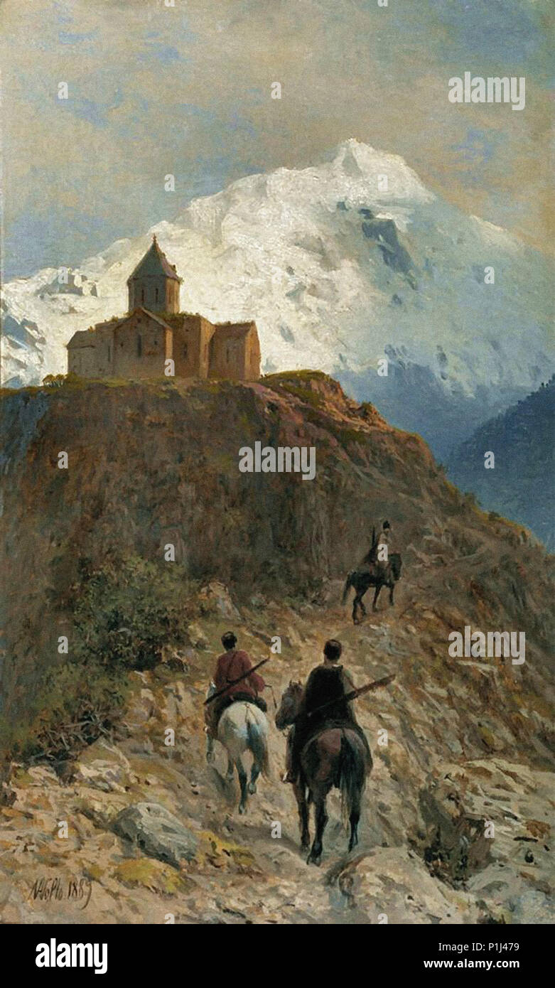 Lagorio Lev Felixovich - Caucasian Landscape 1 Stock Photo - Alamy