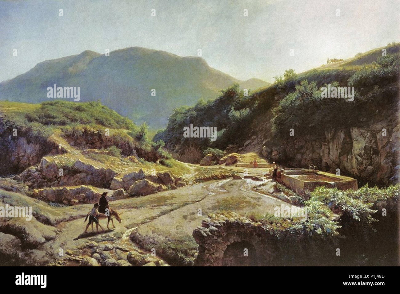 Lagorio Lev Felixovich - Hannibal's Fountain in Rocca DI Papa near Rome ...