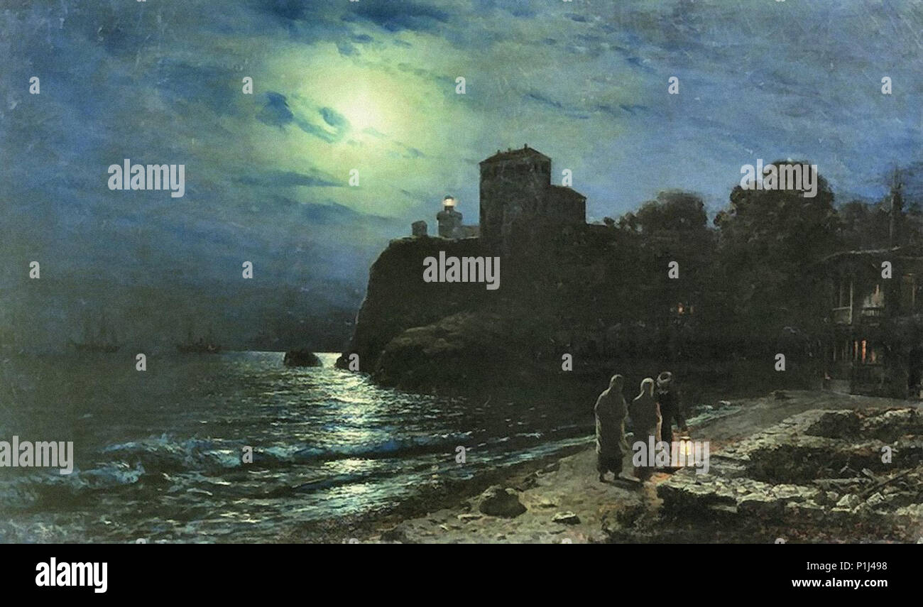 Lagorio Lev Felixovich - Moonlit Night at Sea Stock Photo - Alamy