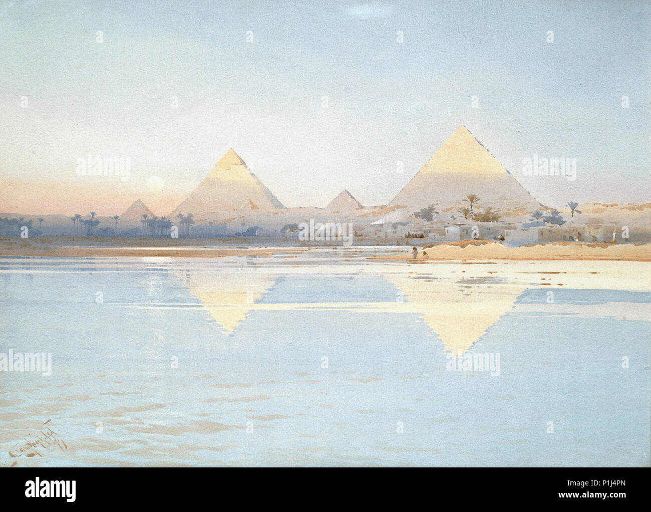 Lamplough Augustus Osborne - Pyramids Stock Photo - Alamy