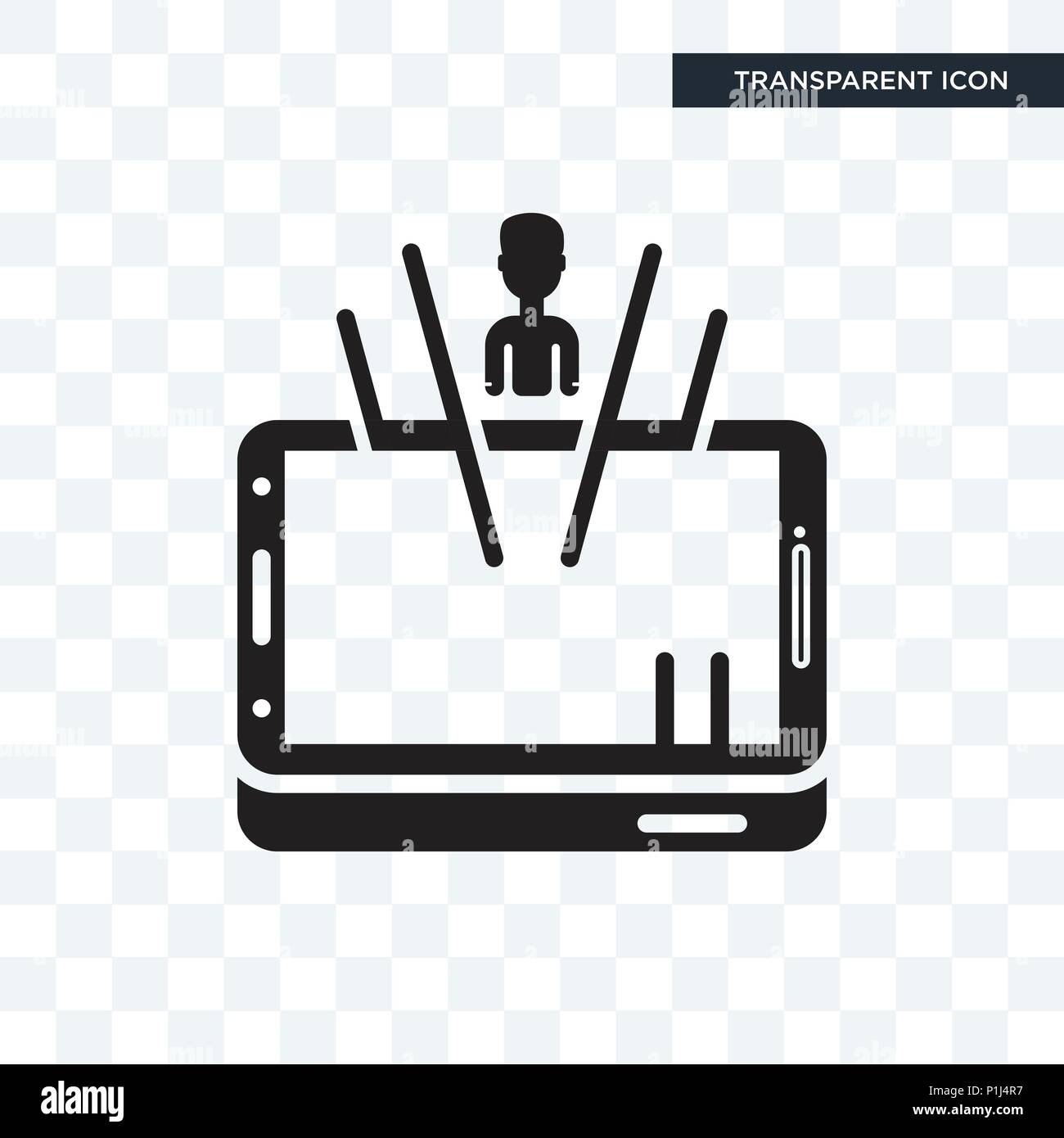 Hologram vector icon isolated on transparent background, Hologram logo ...