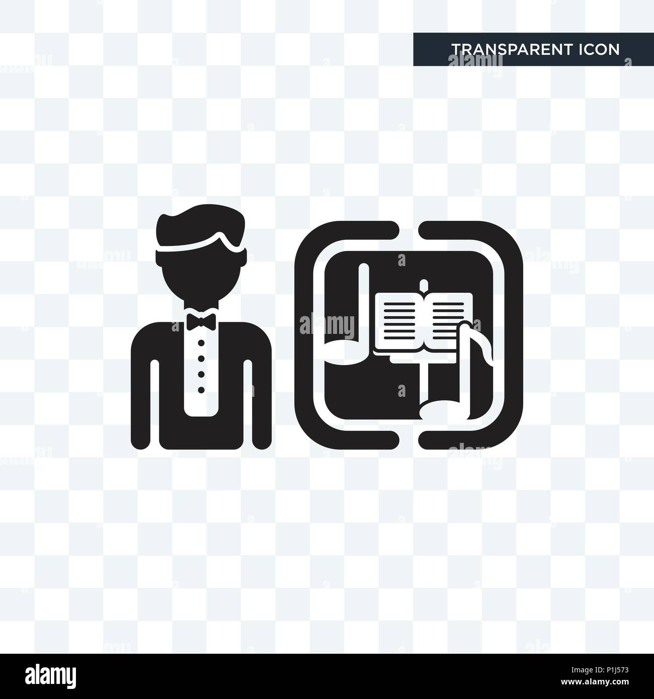 Director vector icon isolated on transparent background, Director logo ...