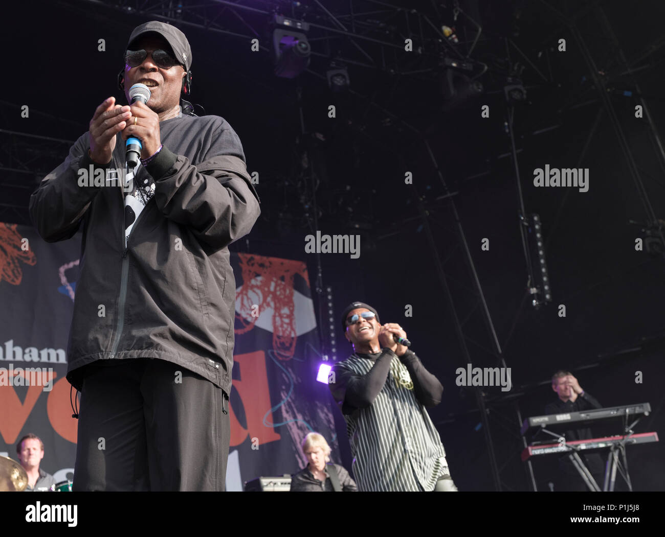 Chris Amoo and Dave Smith of The Real Thing perform at the Wychwood ...