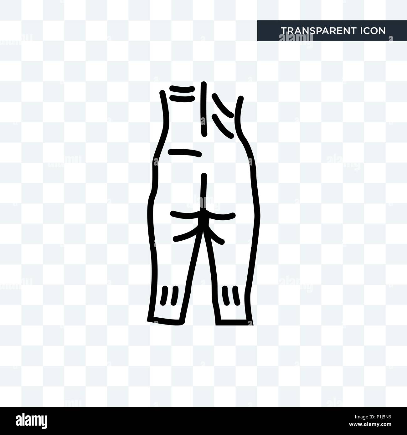 Human Ankle vector icon isolated on transparent background, Human Ankle ...