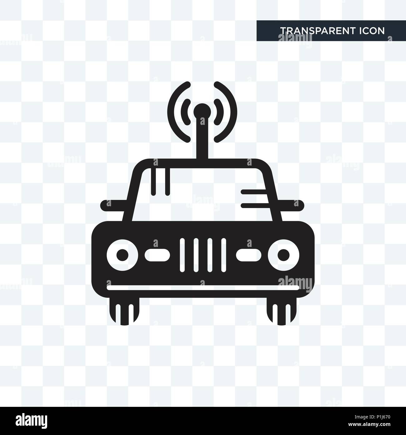 Car vector icon isolated on transparent background, Car logo concept ...