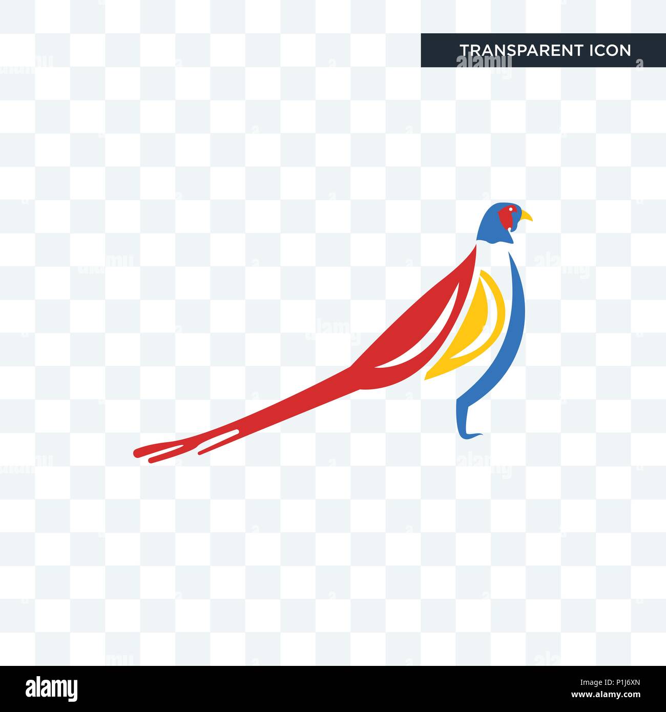 pheasant vector icon isolated on transparent background, pheasant logo ...