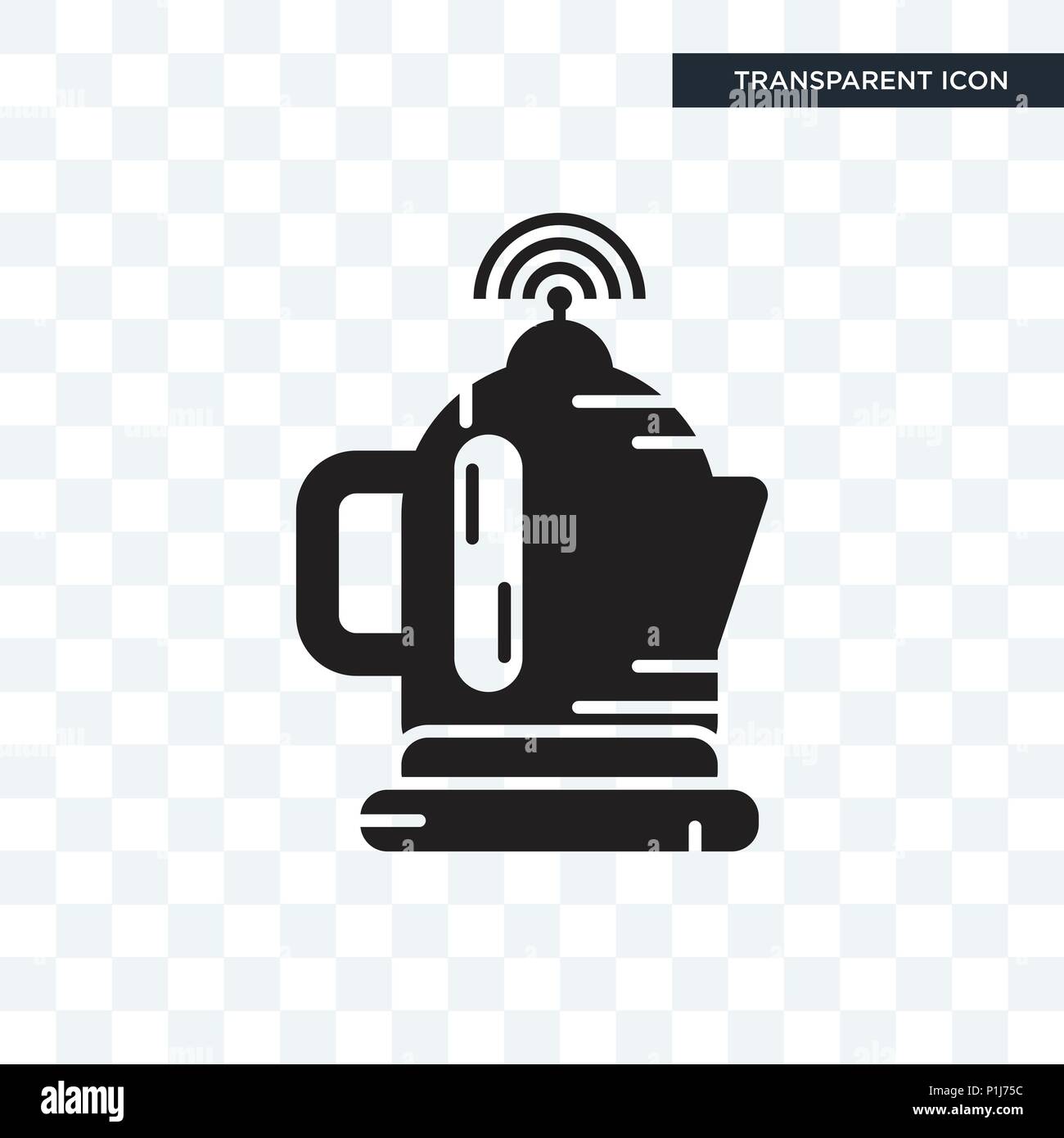 Kettle vector icon isolated on transparent background, Kettle logo ...