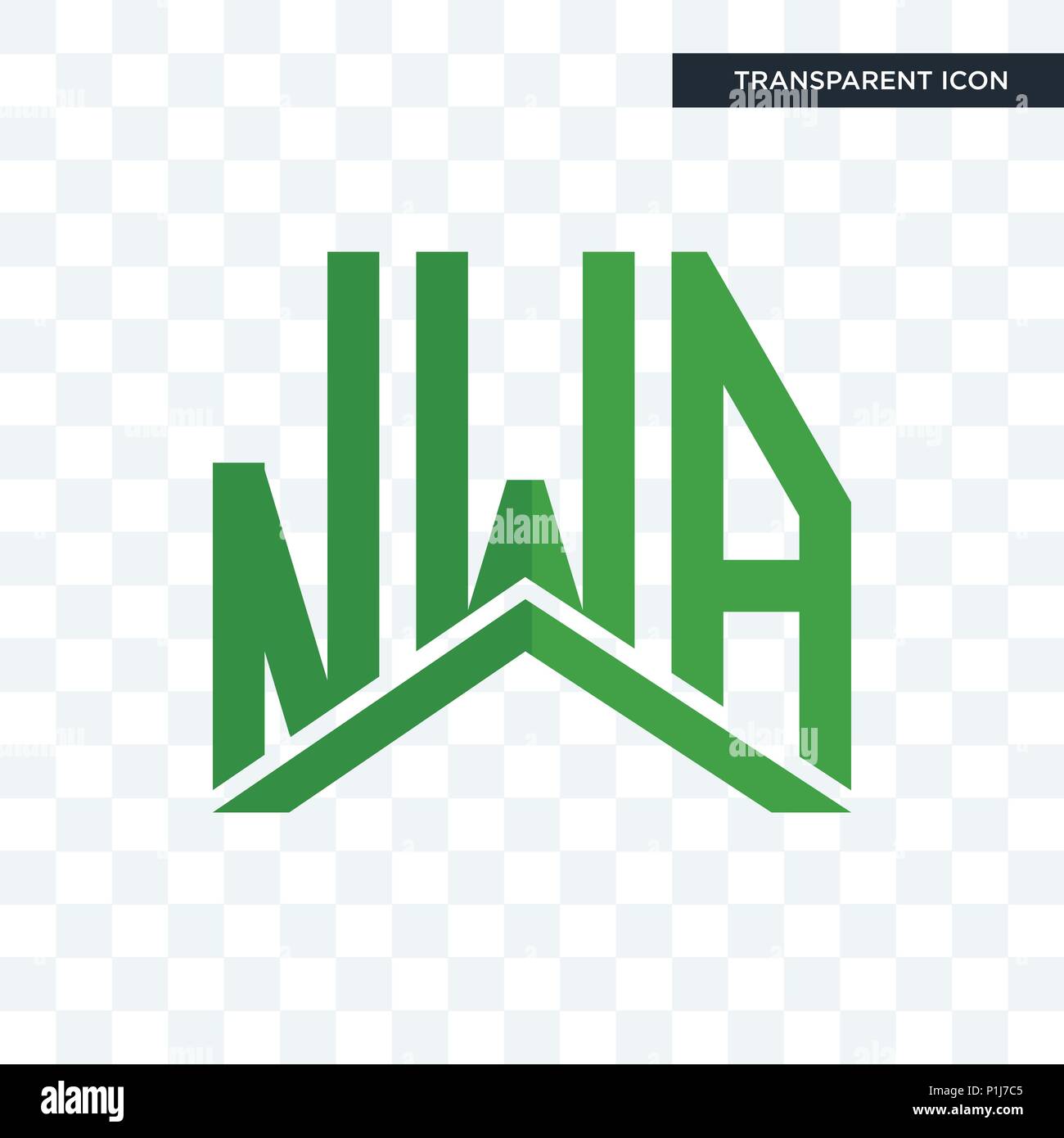 nwa vector icon isolated on transparent background, nwa logo concept ...