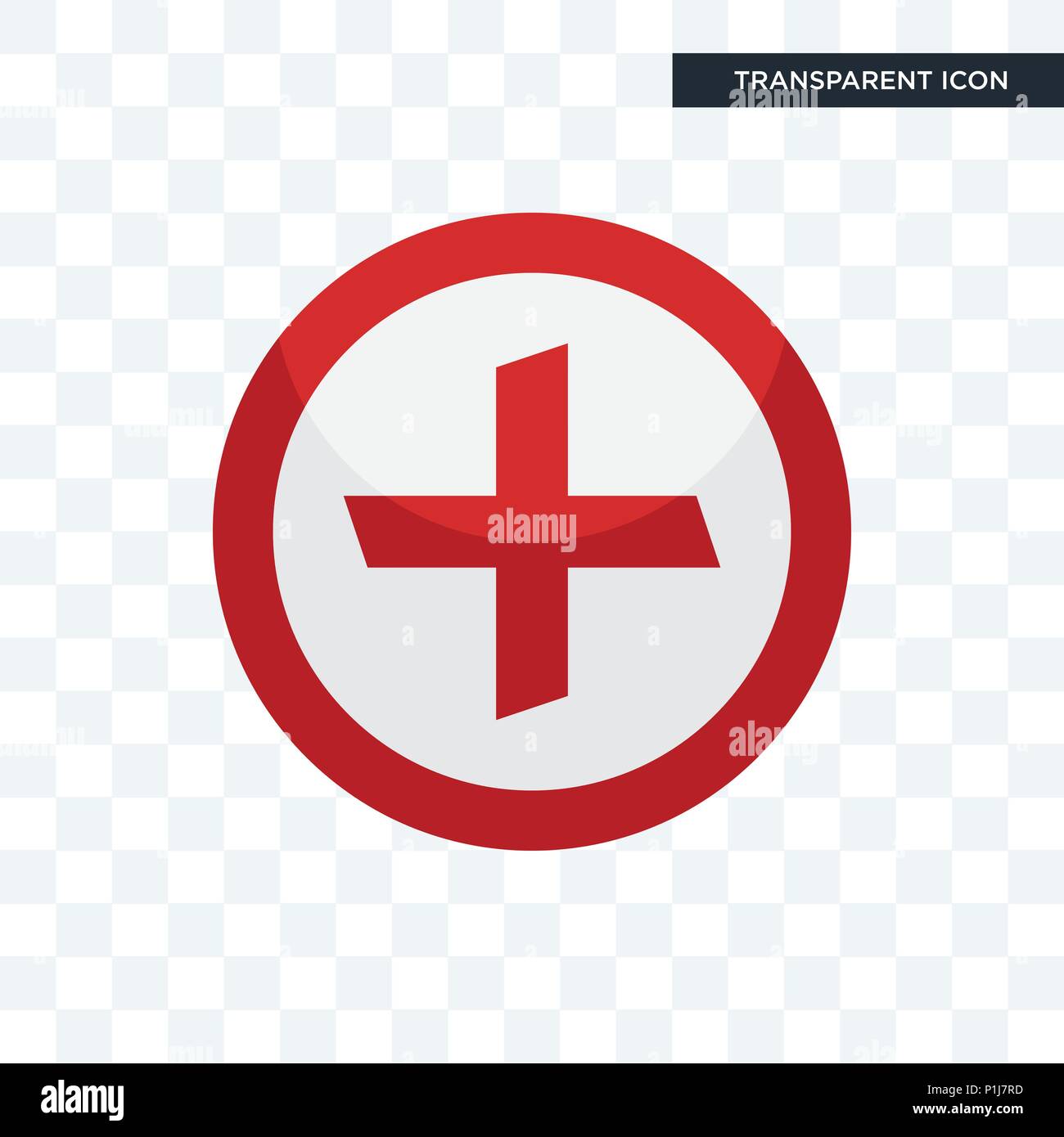 image of cross vector icon isolated on transparent background, image of ...