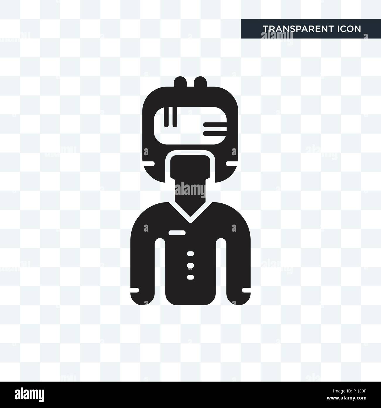 Augmented reality vector icon isolated on transparent background ...