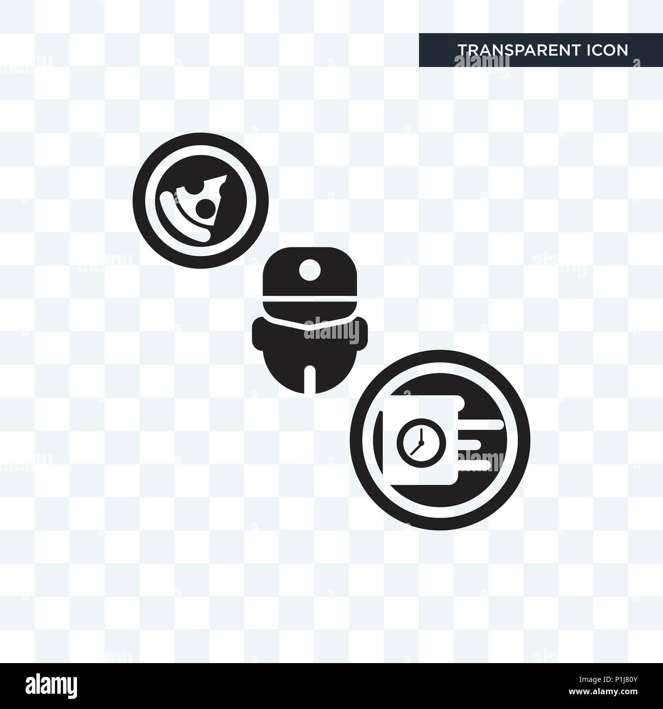 Courier vector icon isolated on transparent background, Courier logo ...