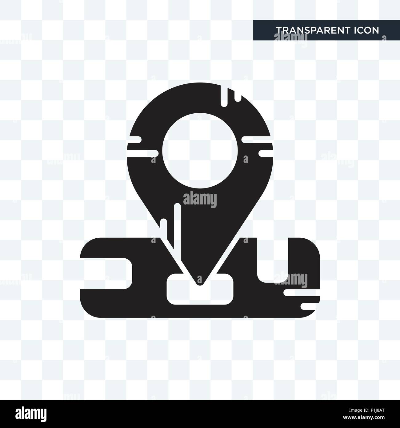 Location vector icon isolated on transparent background, Location logo ...