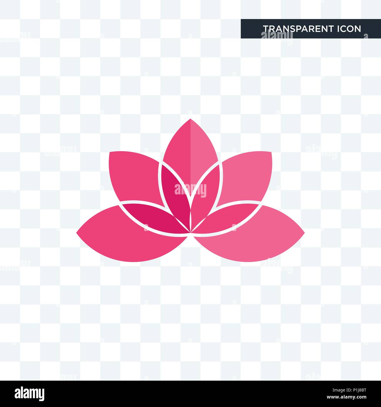 lotos vector icon isolated on transparent background, lotos logo ...
